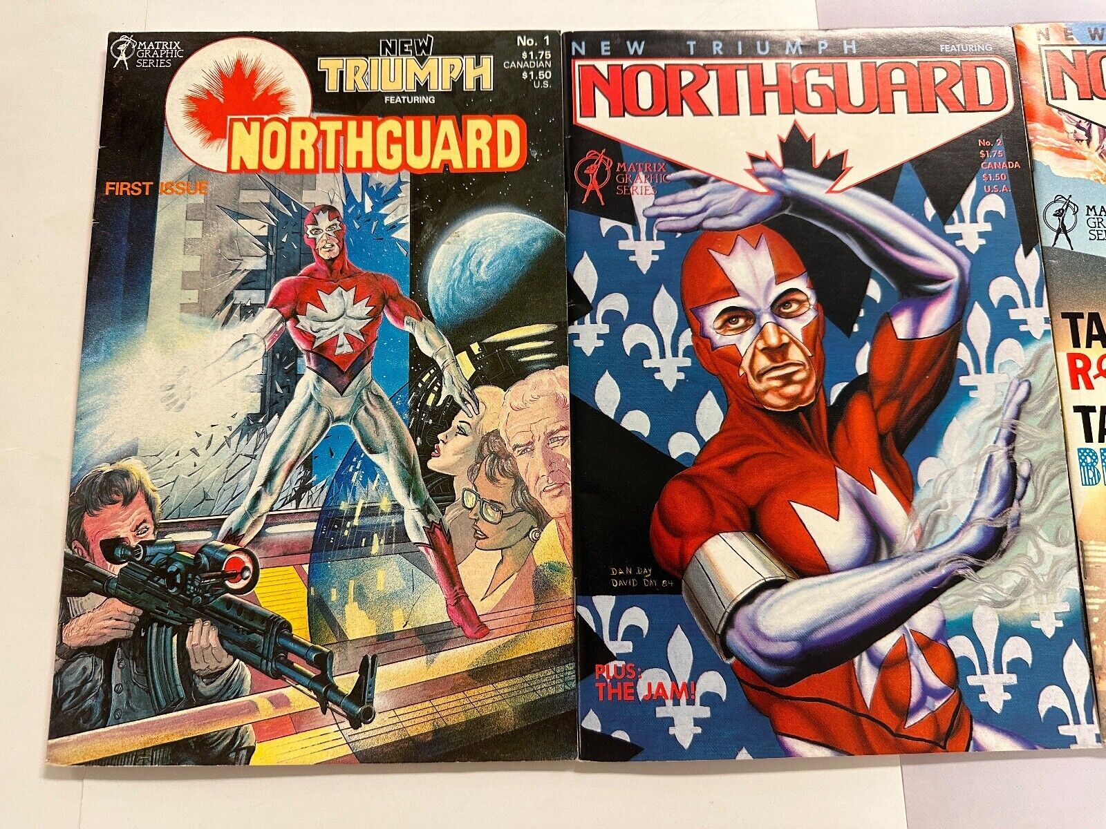 4 New Triumph Northguard Matrix Graphics Comics # 1 2 3 4 95 CT6 ...