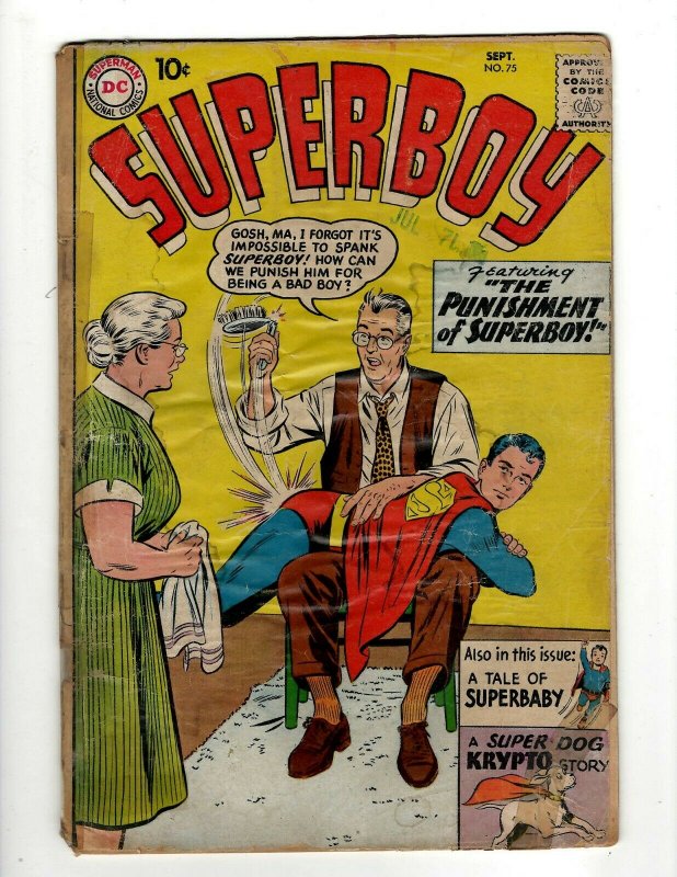 Superboy # 75 GD/VG DC Silver Age Comic Book Smallville Batman Flash ...