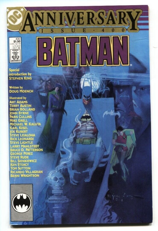 BATMAN #400-ANNIVERSARY ISSUE 1986-Stephen King comic book | Comic ...