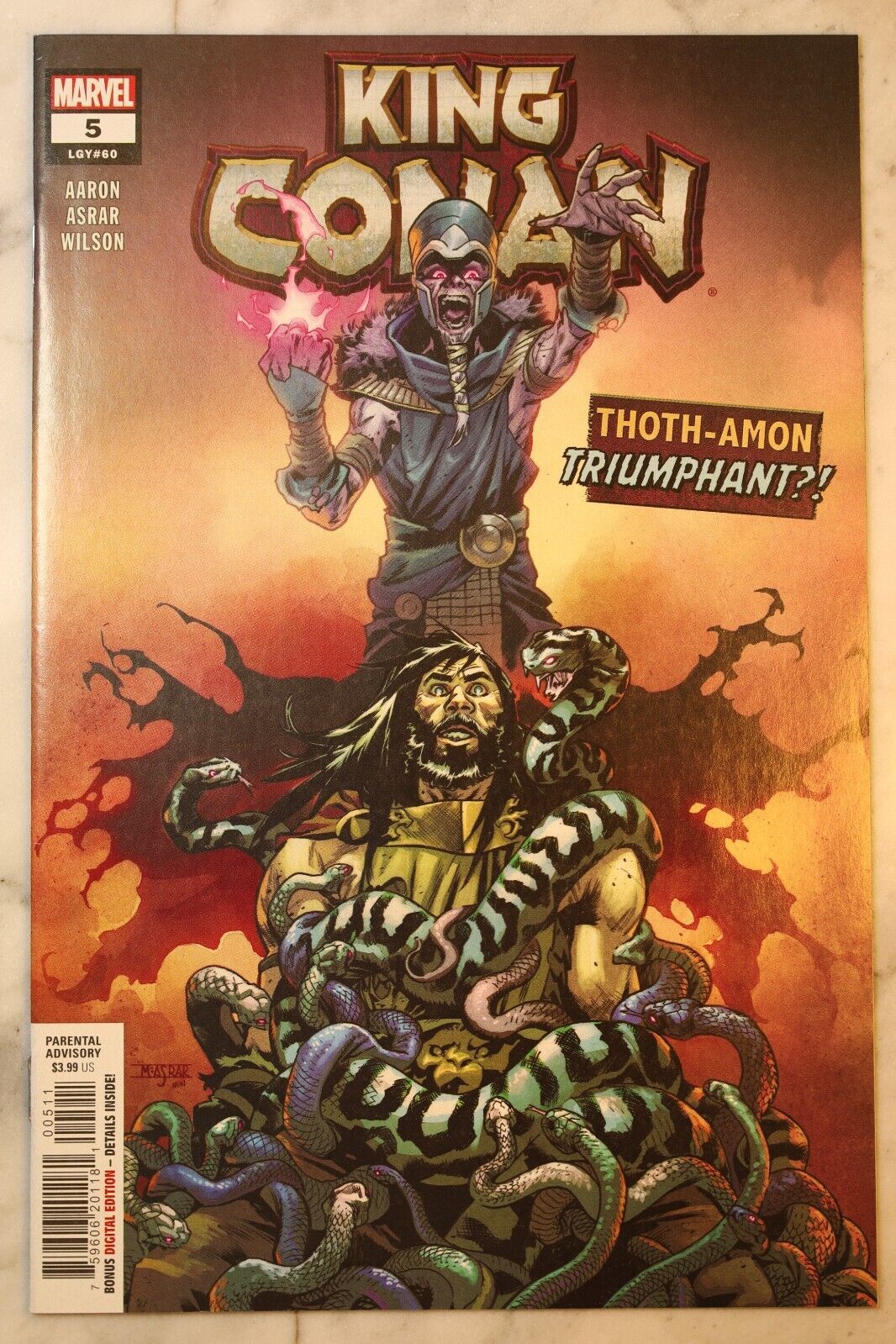 King Conan #5 2022 Unread Mahmud Asrar Main Cover Marvel Comic Jason Aaron | Comic Books ...