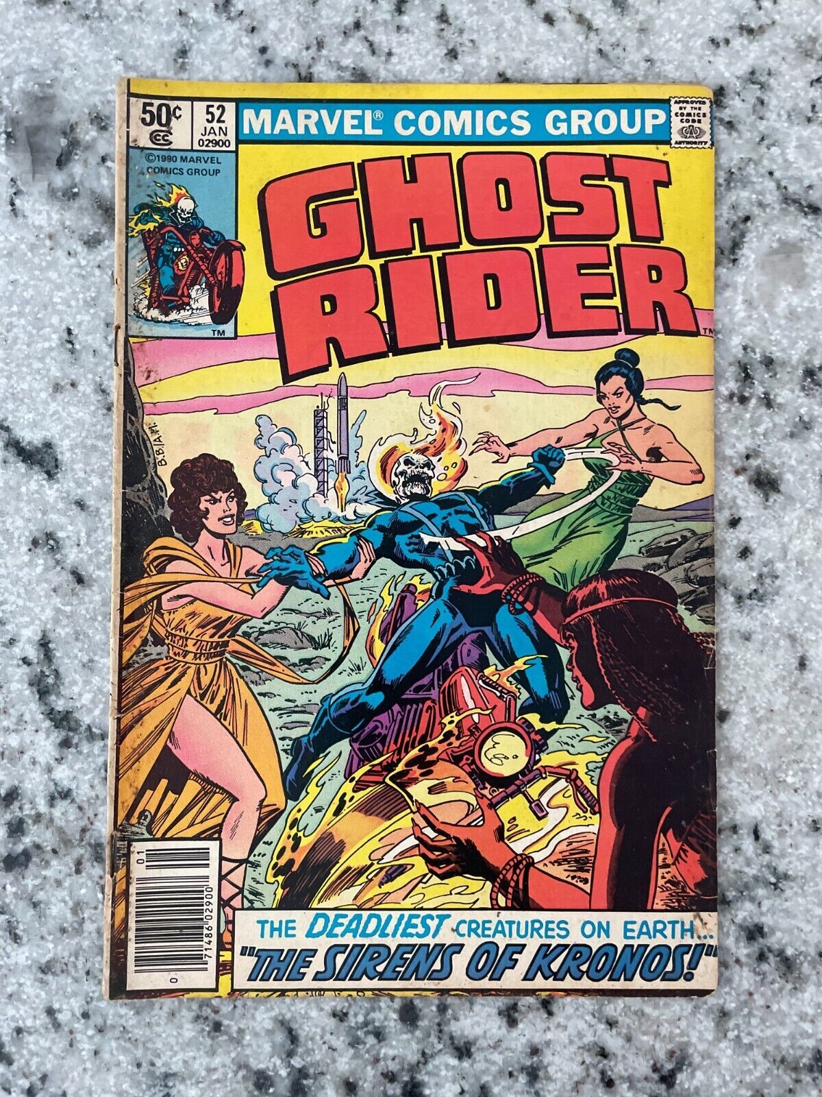 Ghost Rider # 52 VG Marvel Comic Book Avengers Hulk Thor Iron Man X-Men ...