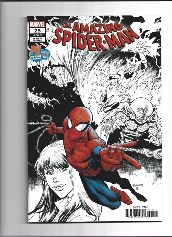 Amazing Spider-Man #25 Ottley PX Previews Sdcc 2019 Exclusive Variant ...