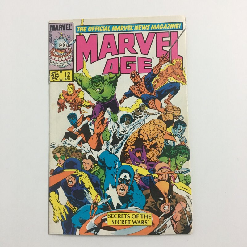 Marvel Age #12 - 1st Spider-Man Symbiote Costume art - Predates ASM ...