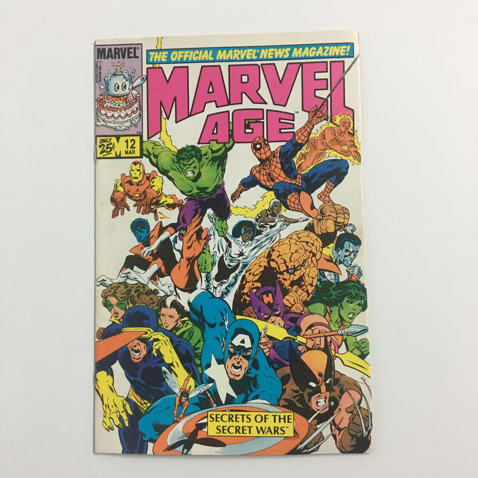 Marvel Age #12 - 1st Spider-Man Symbiote Costume art - Predates ASM ...