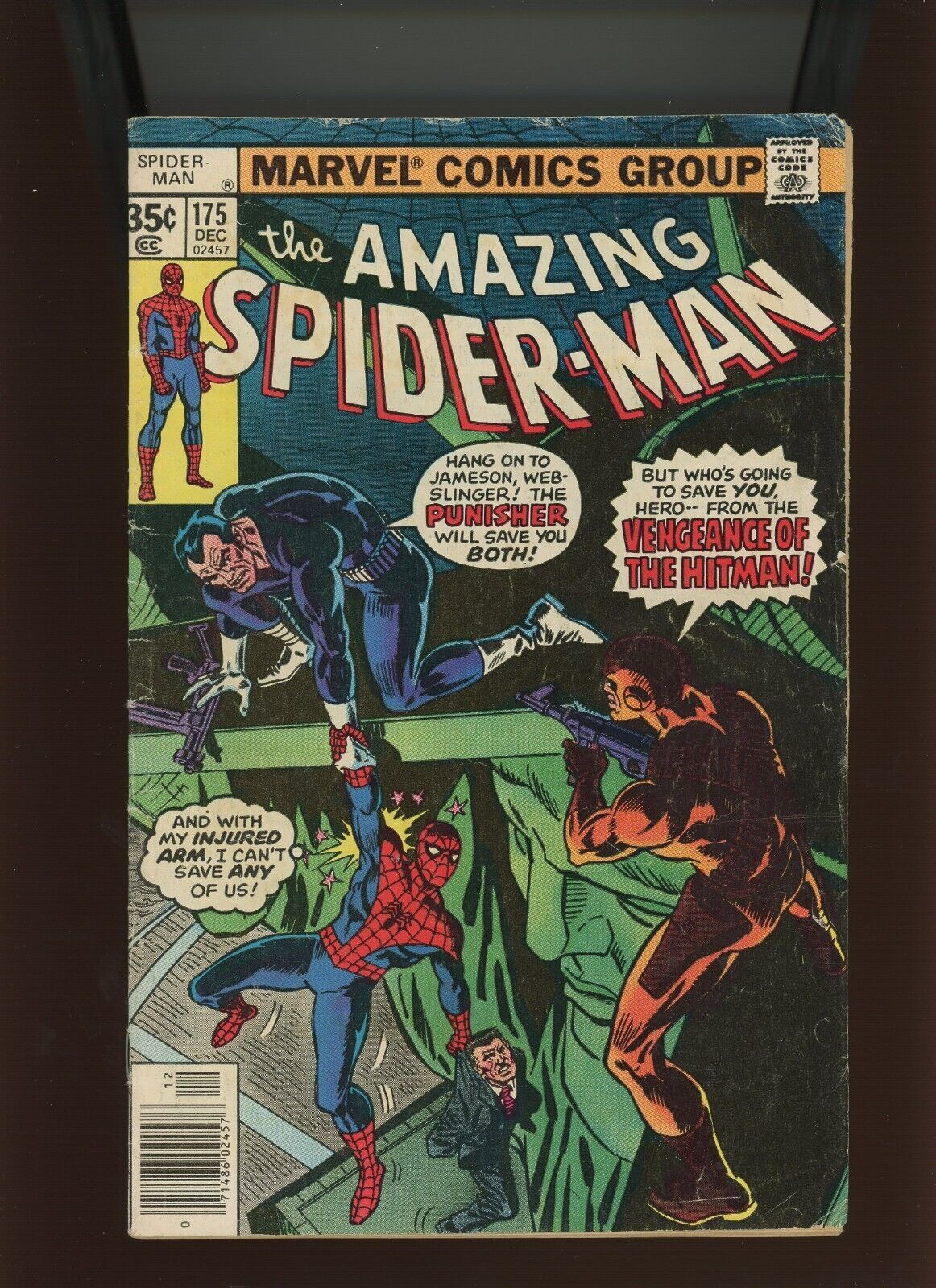 (1977) Amazing Spider-Man #175: KEY ISSUE! ORIGIN & DEATH OF HITMAN! (2 ...
