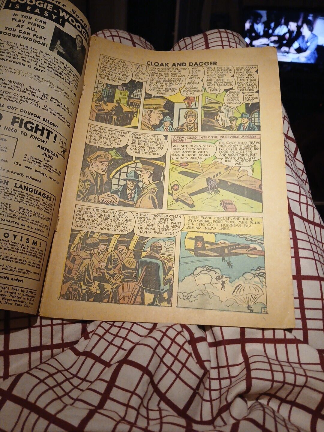 Blazing Comics #5 Golden Age 1945 Cloak and Dagger Insert Pre Code ...