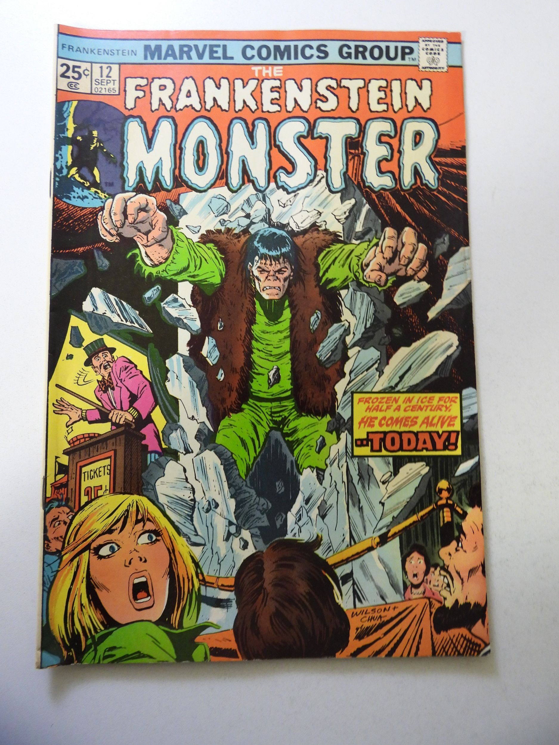 The Frankenstein Monster #12 (1974) FN Condition MVS Intact | Comic ...