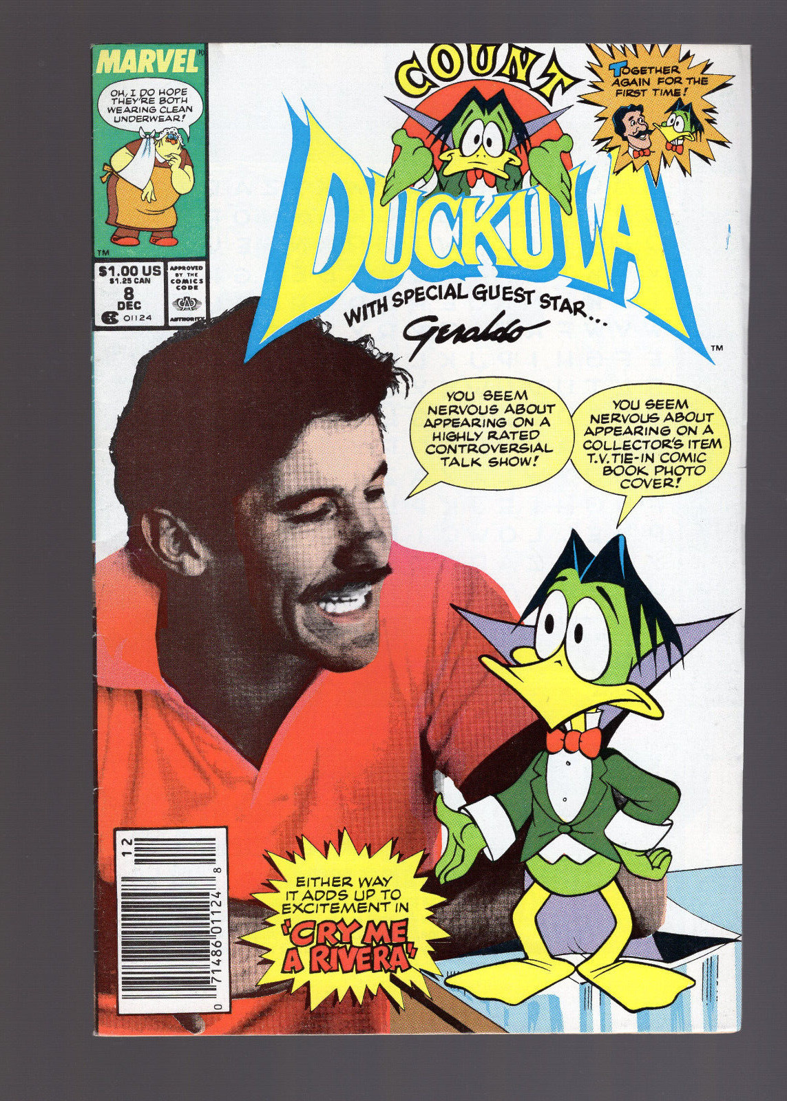Count Duckula #8 - Geraldo Rivera Appearance. Newsstand Edition. (8.5 ...