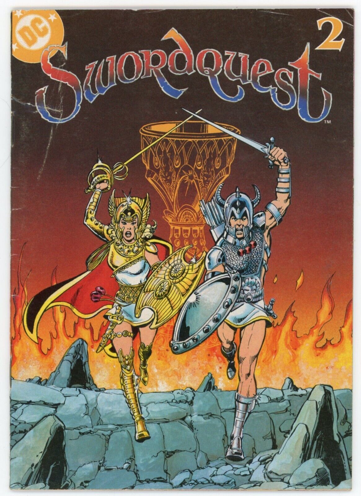 Swordquest 2 VGFN 5.0 DC 1982 Bronze Age Atari Game Fantasy George ...