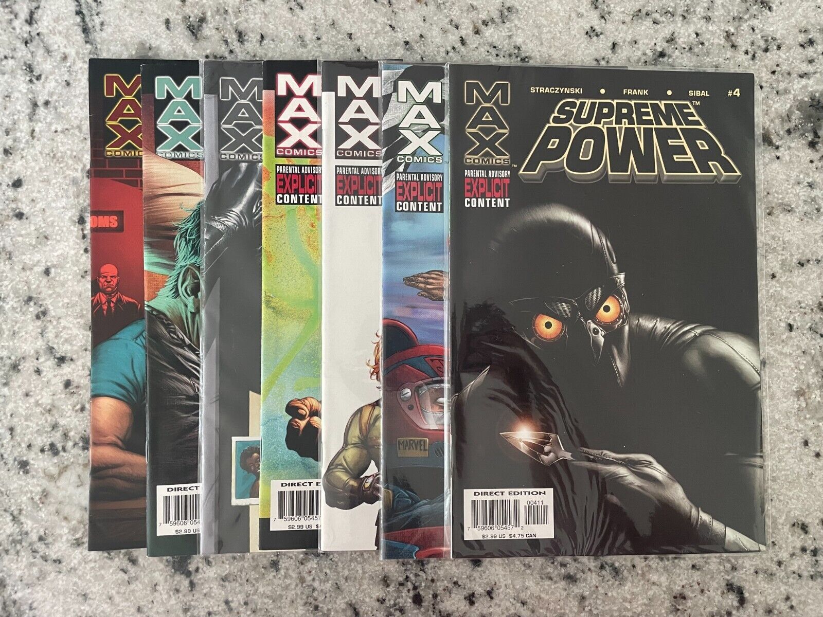 7 Supreme Power Marvel Max Comic Books # 4 5 6 8 12 14 Straczynski Ser ...