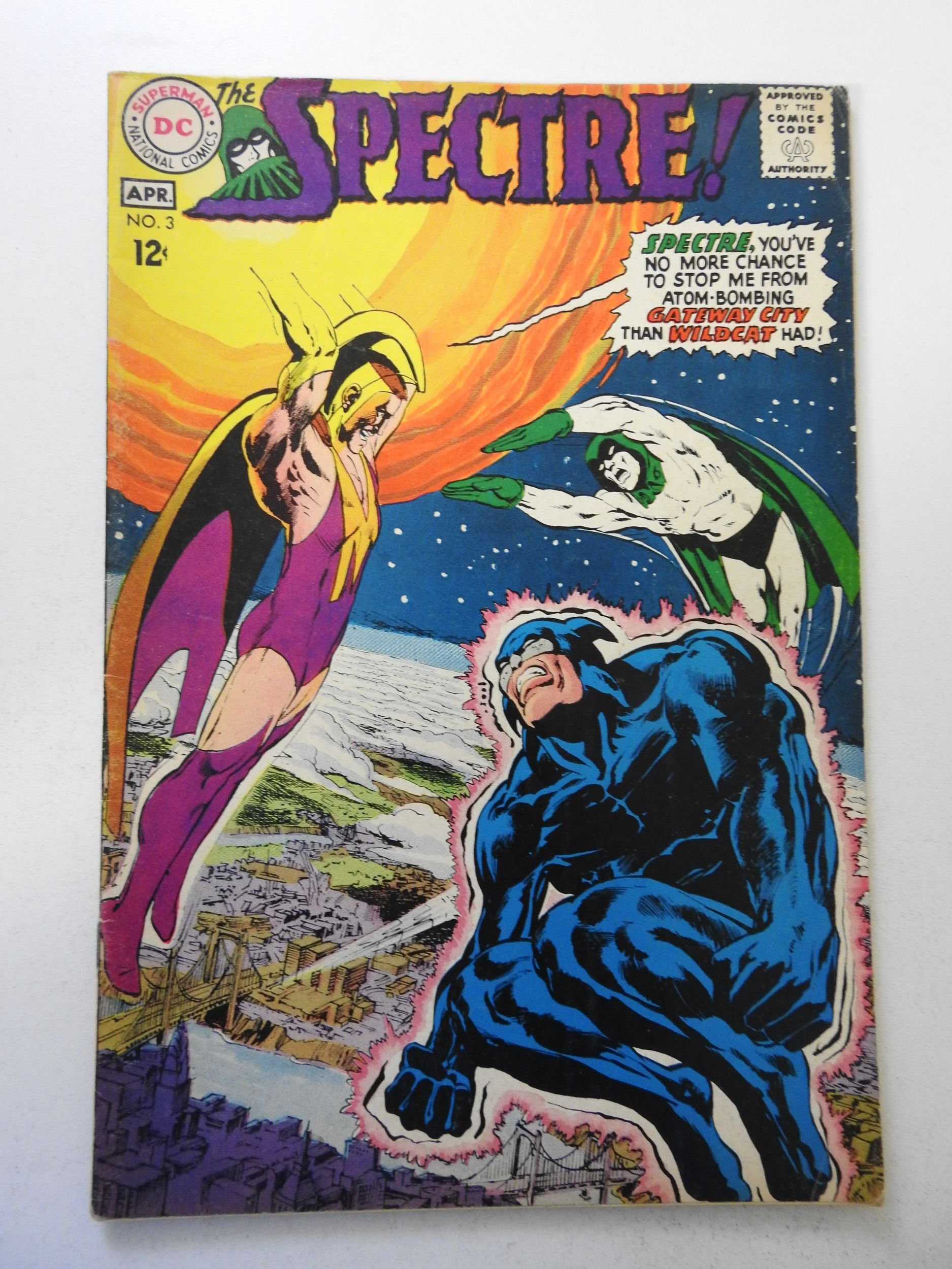 The Spectre #3 (1968) GD/VG Condition 5 centerfold wraps detached ...