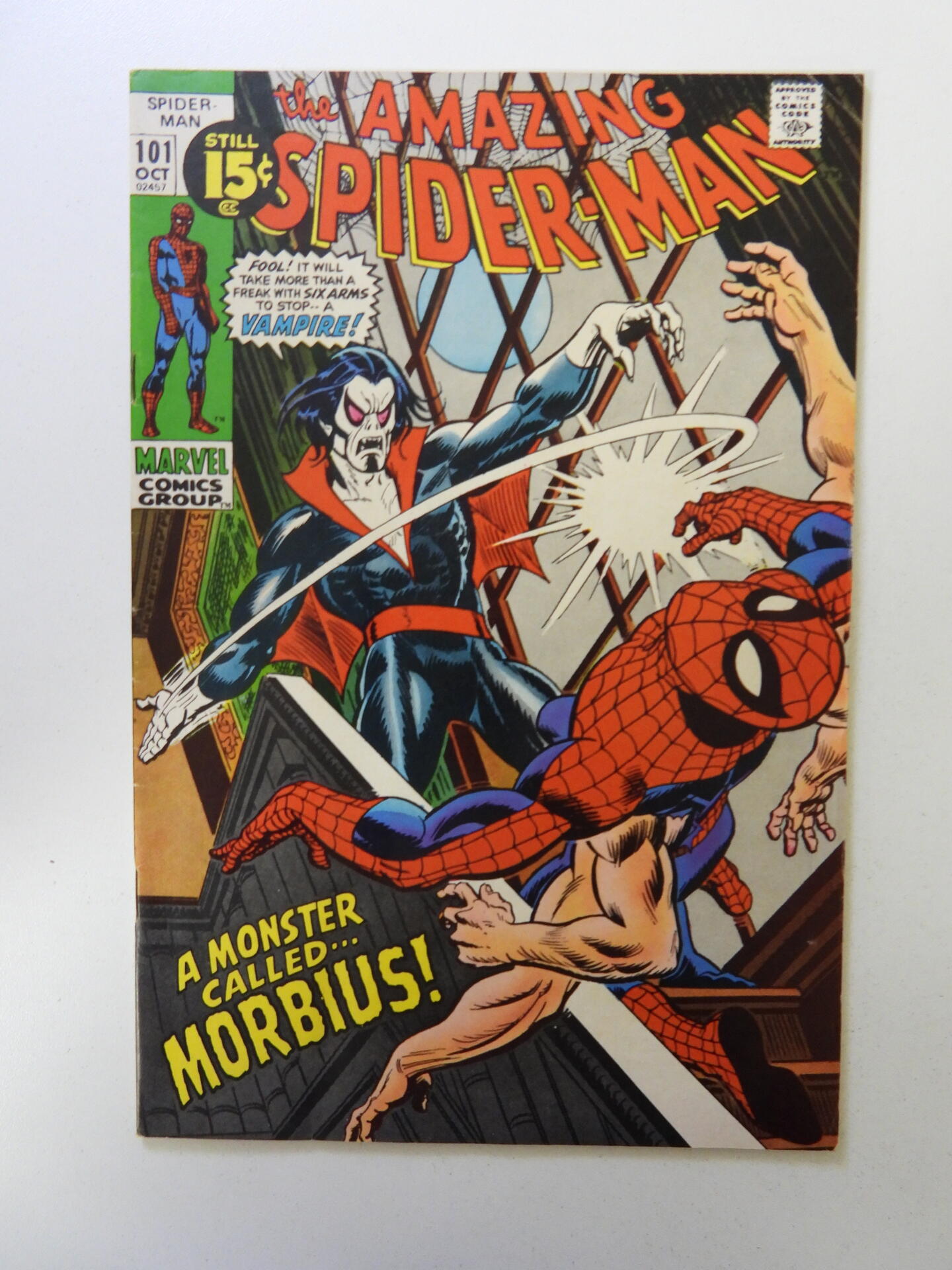 The Amazing Spider-Man #101 (1971) 1st appearance of Morbius FN/VF ...