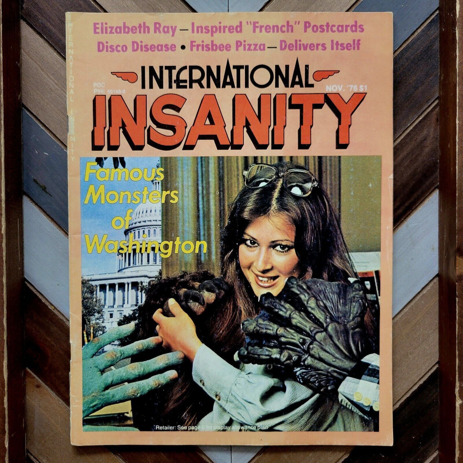 Vintage INTERNATIONAL INSANITY (Sept 1976) Scarce Mag MATURE Monsters ...