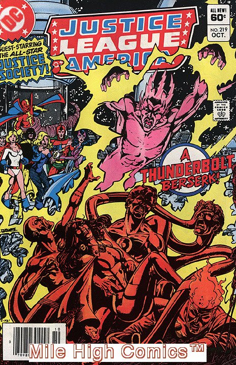 JUSTICE LEAGUE OF AMERICA (1960 Series) (DC) #219 NEWSSTAND Very Good ...