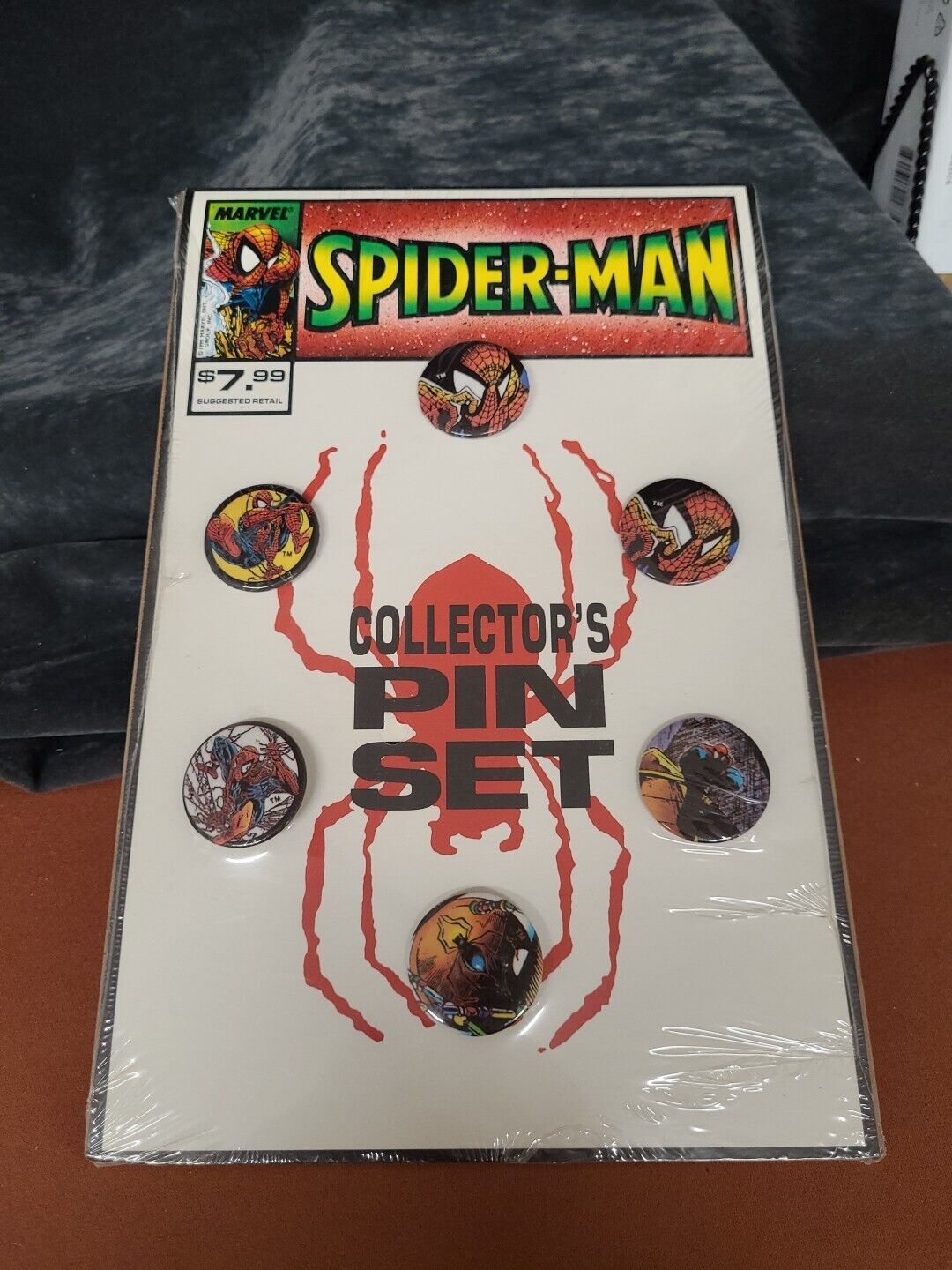 Marvel Spider-Man Collector's Pin Set 1990 | Comic Books - Modern Age ...
