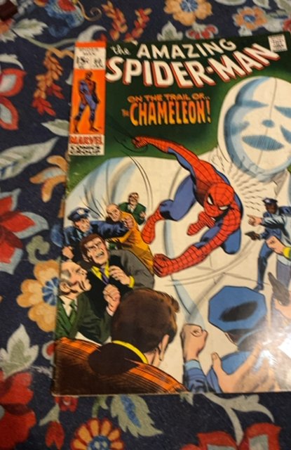 The Amazing Spider-Man #80 (1970)on the trail of the chameleon-Romita ...