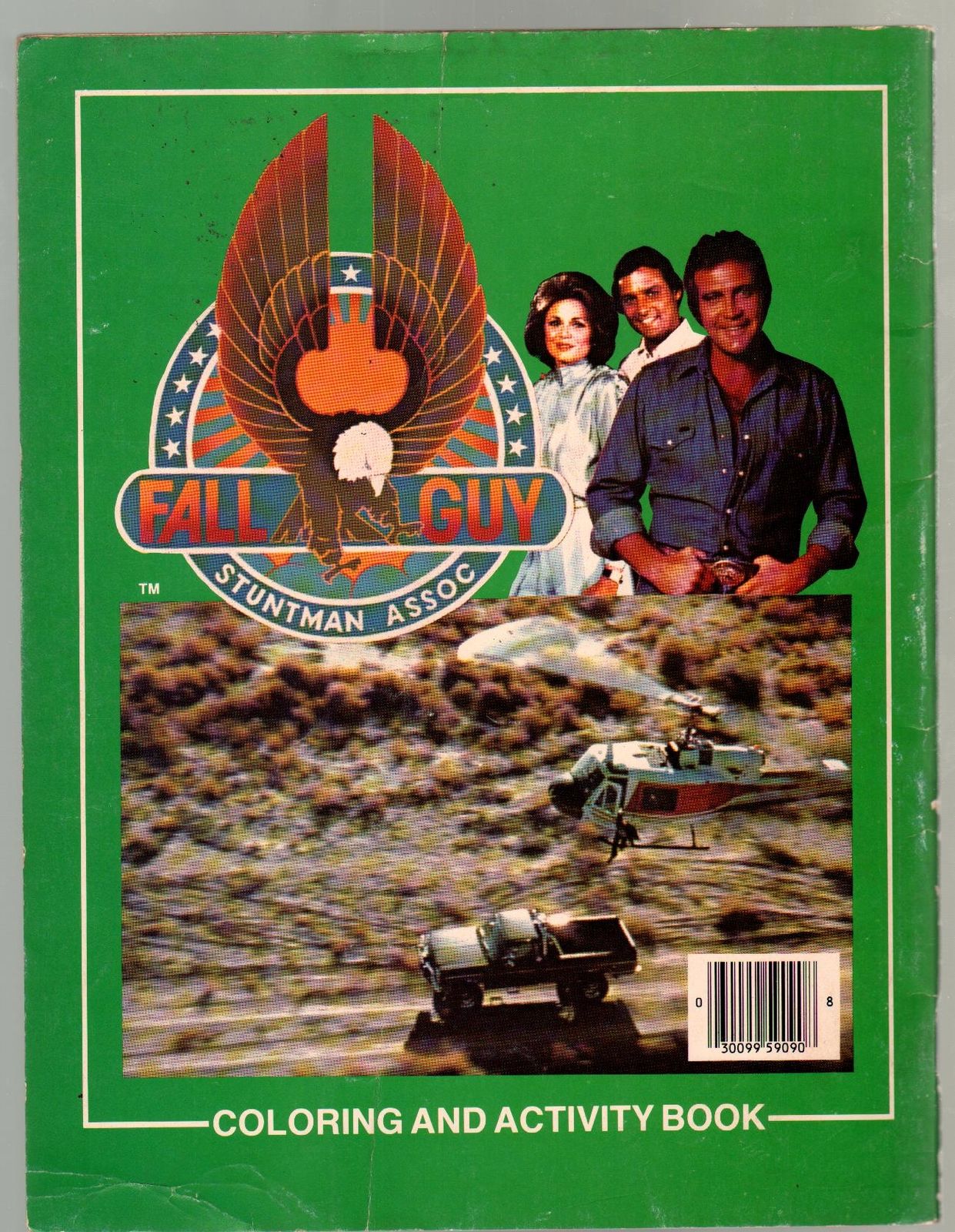 Fall Guy Coloring & Activity Book 1982-Lee Majors-Heather Thomas-TV-FN ...