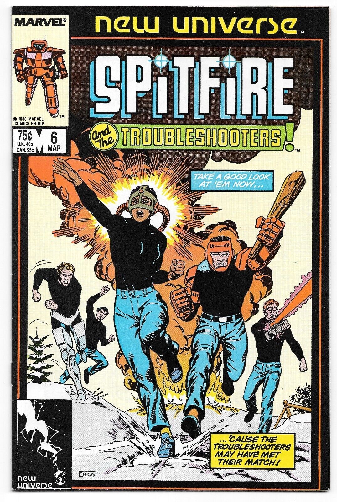 Spitfire and the Troubleshooters #6 (03/1987) Marvel New Universe ...