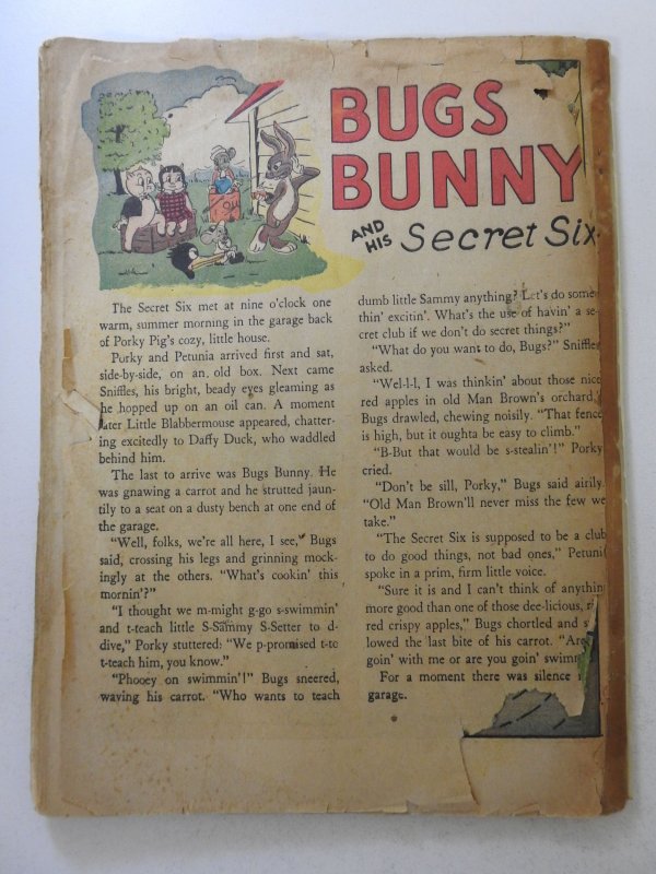 Looney Tunes and Merrie Melodies Comics #1 (1941) Incomplete Poor No B ...