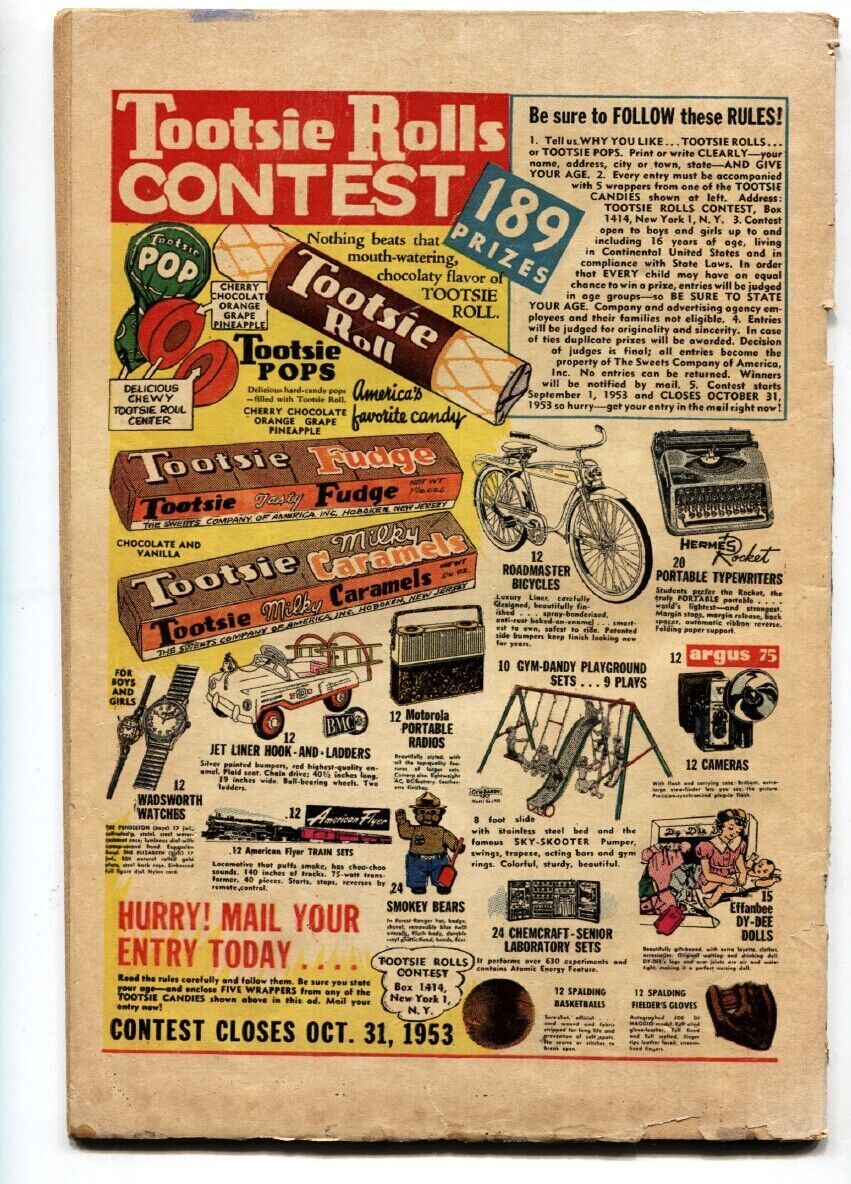 Superman #85 1953- DC Golden Age Comic- Weakling became superman VG ...