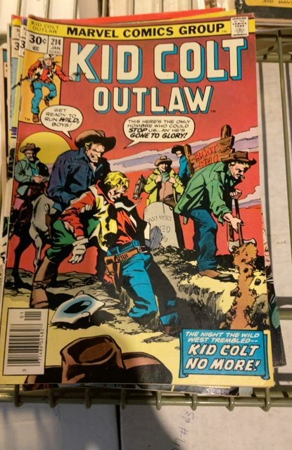 Kid Colt Outlaw #214 (1977) | Comic Books - Bronze Age, Marvel / HipComic