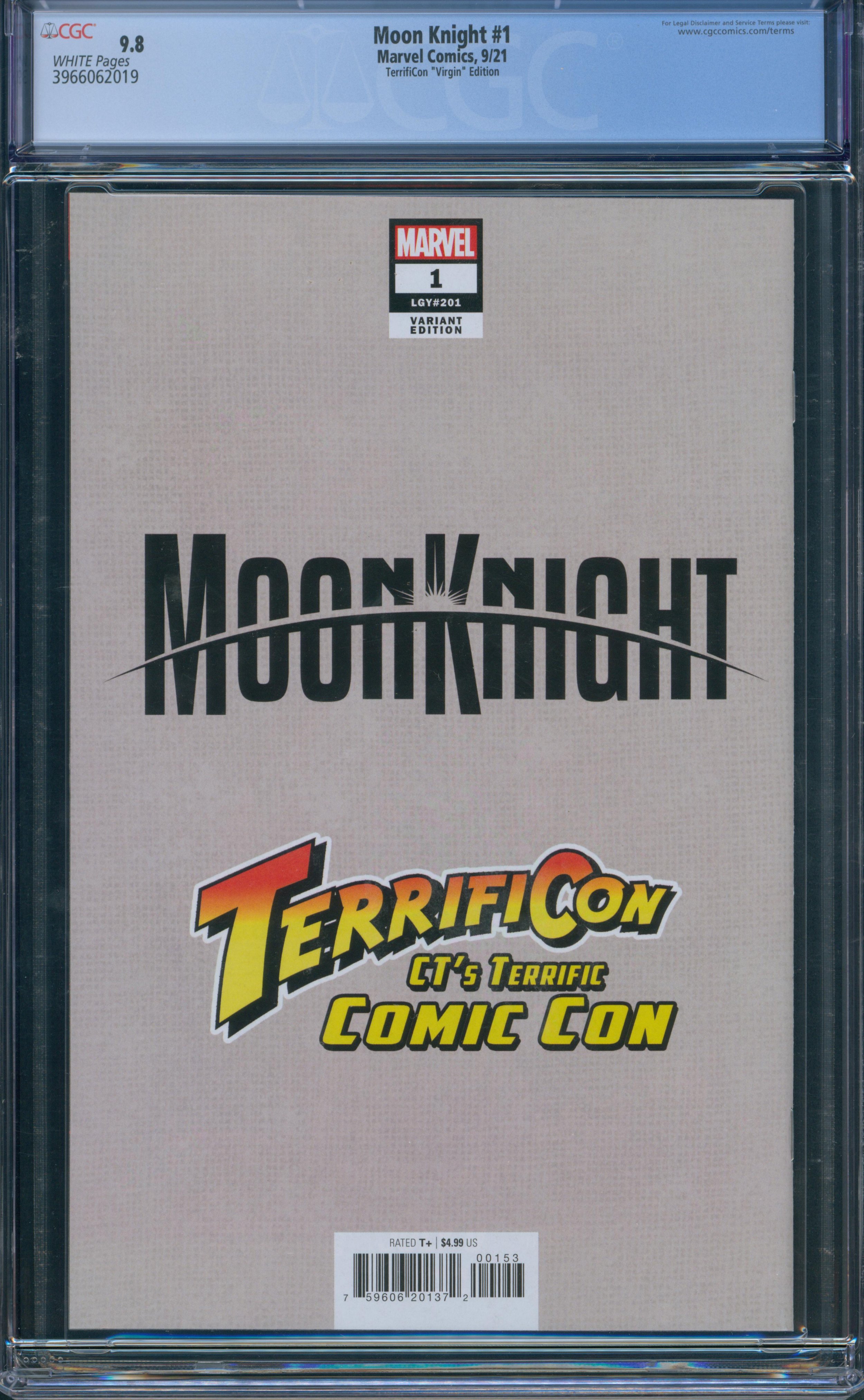 Moon Knight #1 TerrifiCon Exclusive - Ken Lashley Virgin Art Variant ...