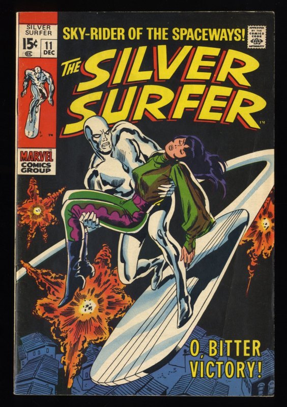 Silver Surfer #11 FN 6.0 Shalla-Bal Warlock II! O' Bitter Victory ...