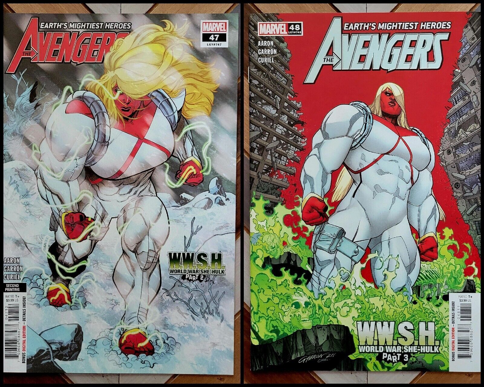 AVENGERS #47-48 NM Set Of 2 (Marvel 2021) SHE-HULK Becomes WINTER HULK ...