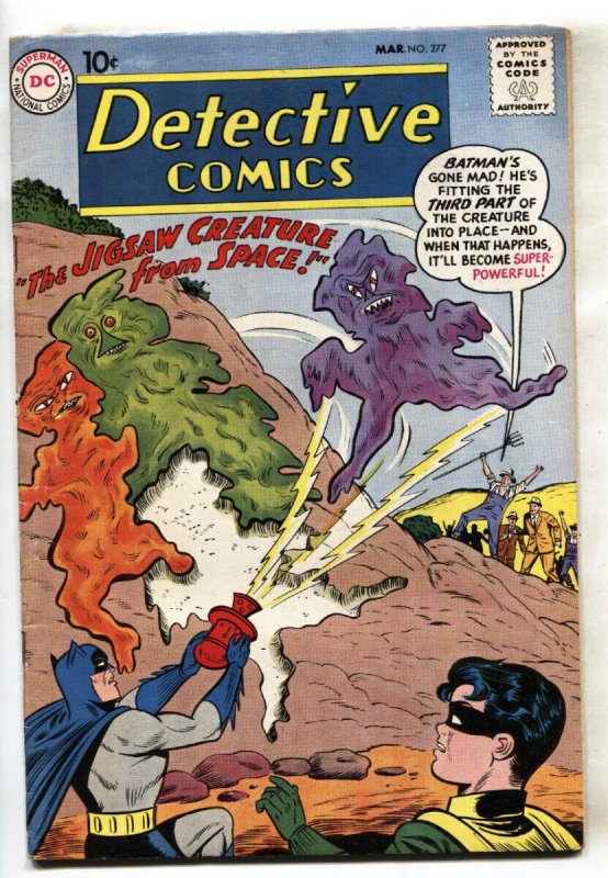 Detective Comics #277--Comic Book--Batman/Robin--Sci-Fi Issue--1960 ...