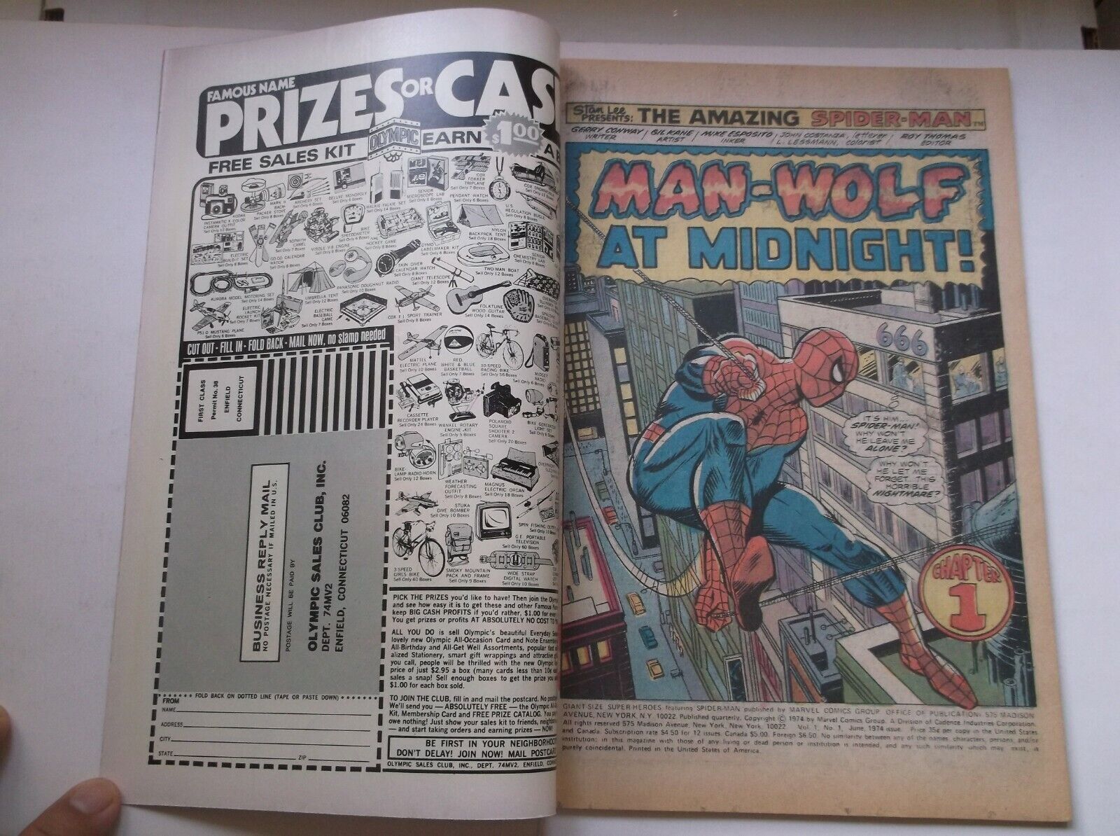 Marvel: Giant Size Super-Heroes #1, Spider-Man/Morbius/Man-Wolf, 1974 ...