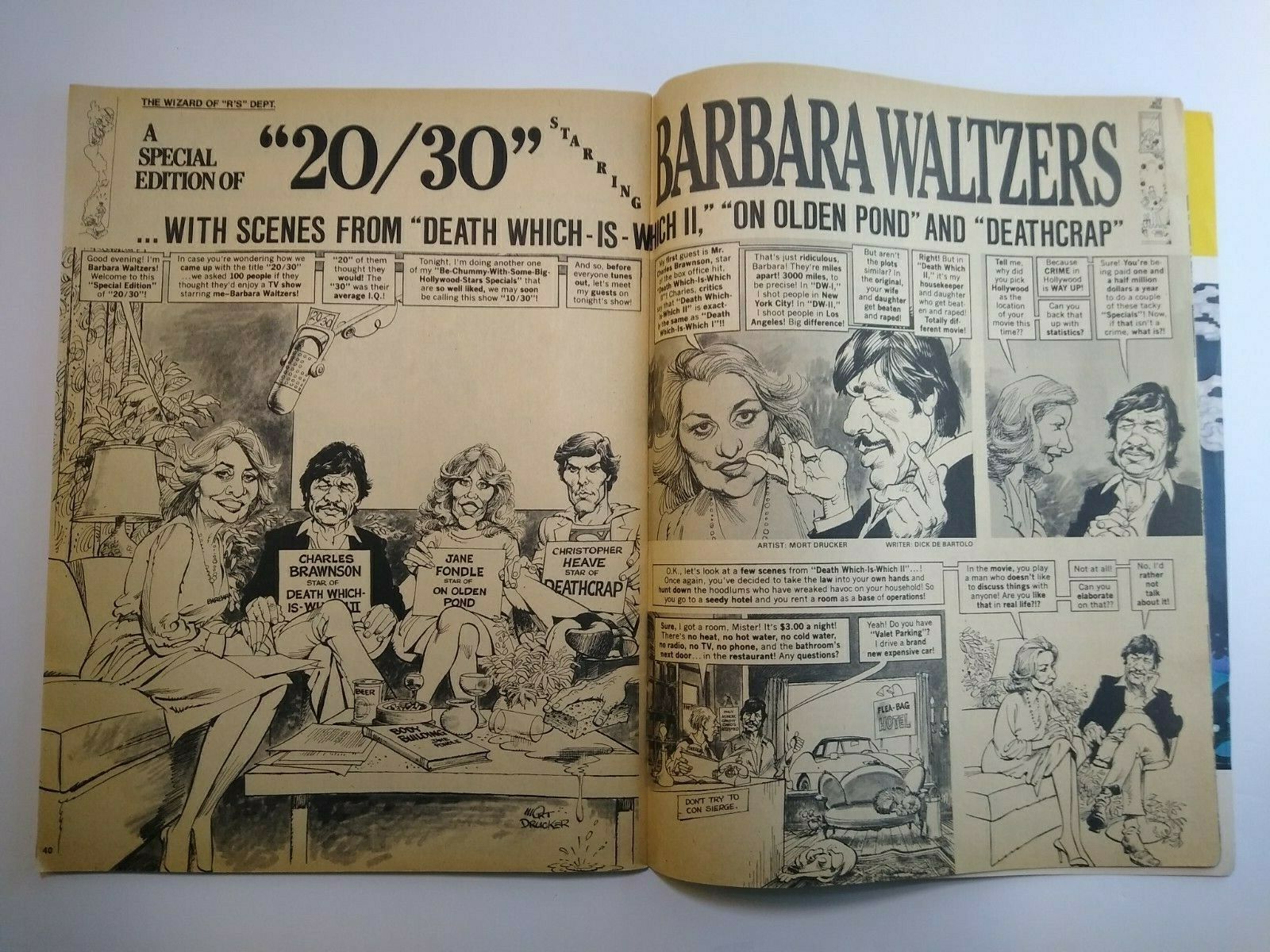 MAD Magazine Oct 1982 #234 Mash Death Wish Charles Bronson 20/20 ...
