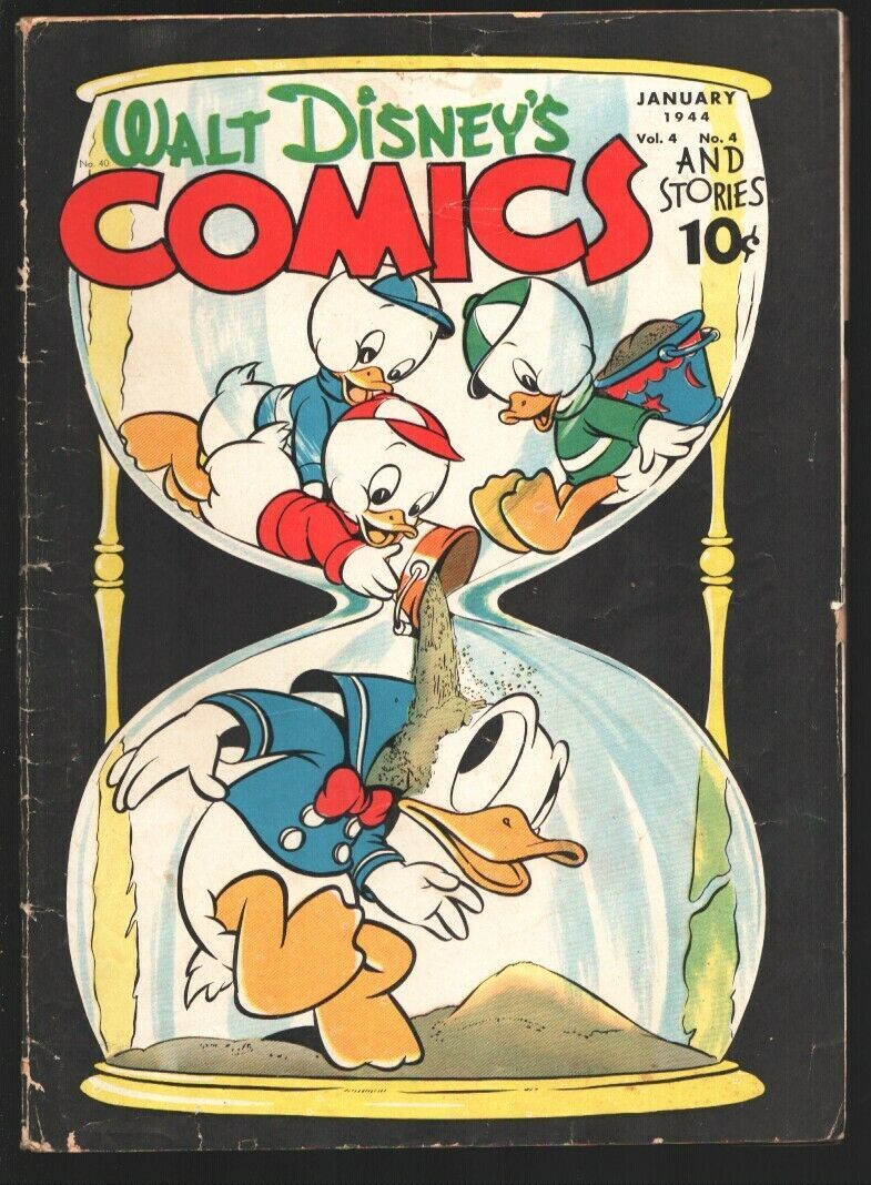 Walt Disney's Comic& Stories #40 1944-Dell-Carl Barks art -Mickey-Bucky ...
