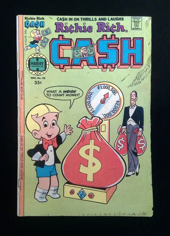 Richie Rich Cash #20 HARVEY Comics 1977 VG | Comic Books - Bronze Age ...