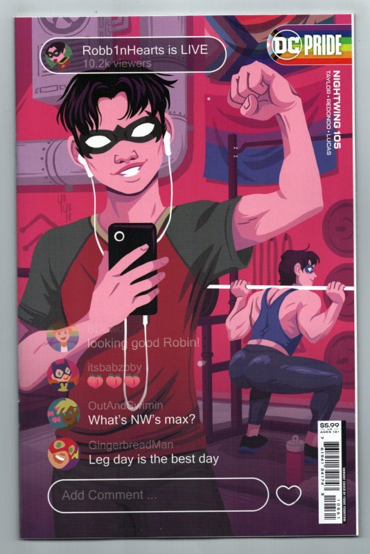 Nightwing #105 Cvr D Yoshitani Pride Card Stock Variant (DC, 2023) VF ...