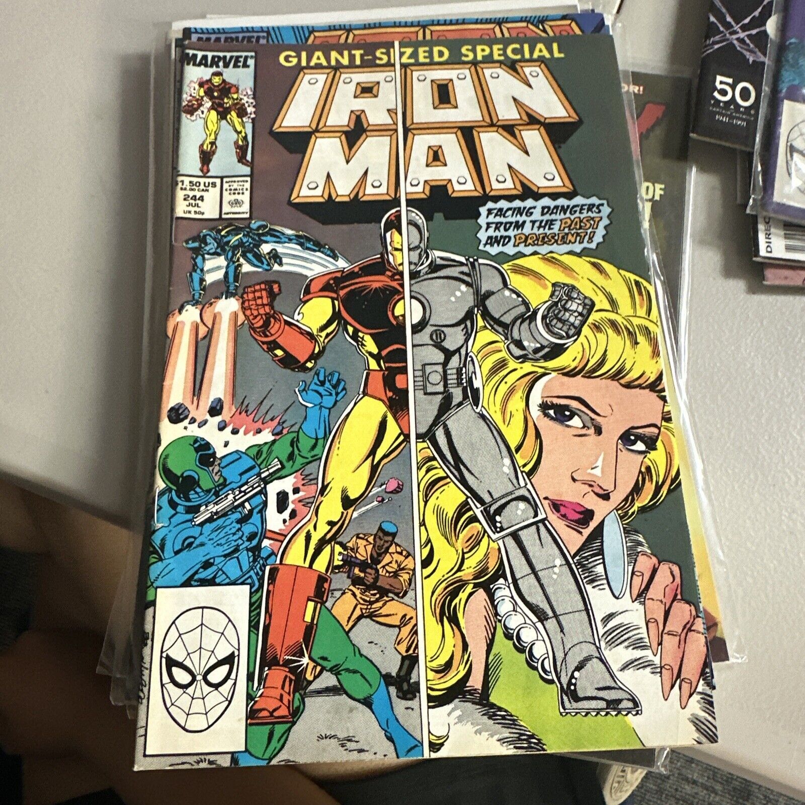 Iron Man #244 - Tony Stark, James Rhodes Origin Retold Avengers (1989 ...