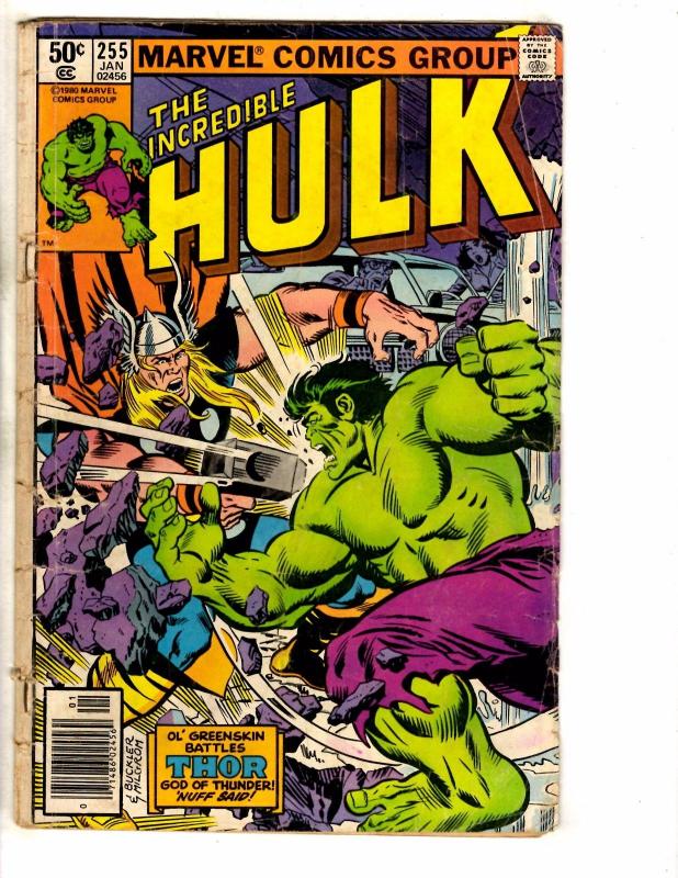Lot Of 6 Incredible Hulk Marvel Comic Books # 252 255 262 267 268 303 ...