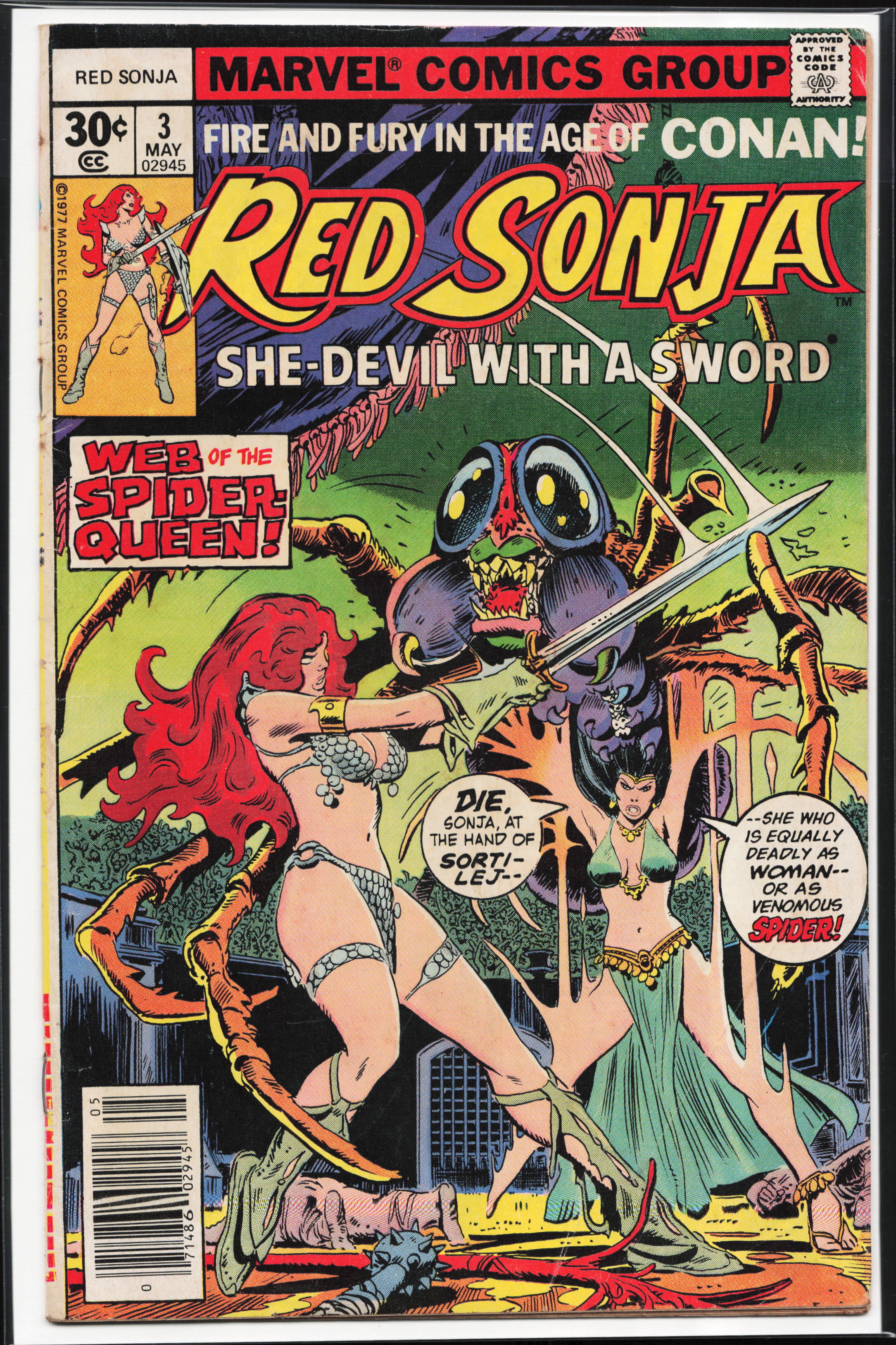 Red Sonja #3 (1977) Red Sonja | Comic Books - Bronze Age, Marvel, Red Sonja, Horror & Sci-Fi ...
