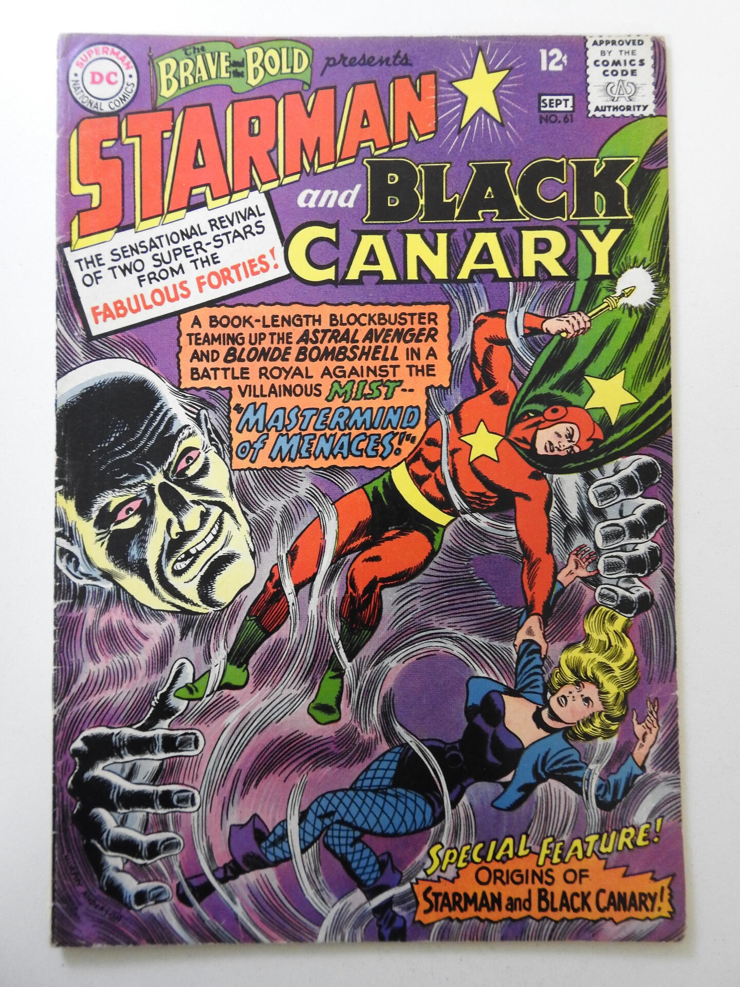 The Brave and the Bold #61 (1965) VG Condition! tape pull back cover ...