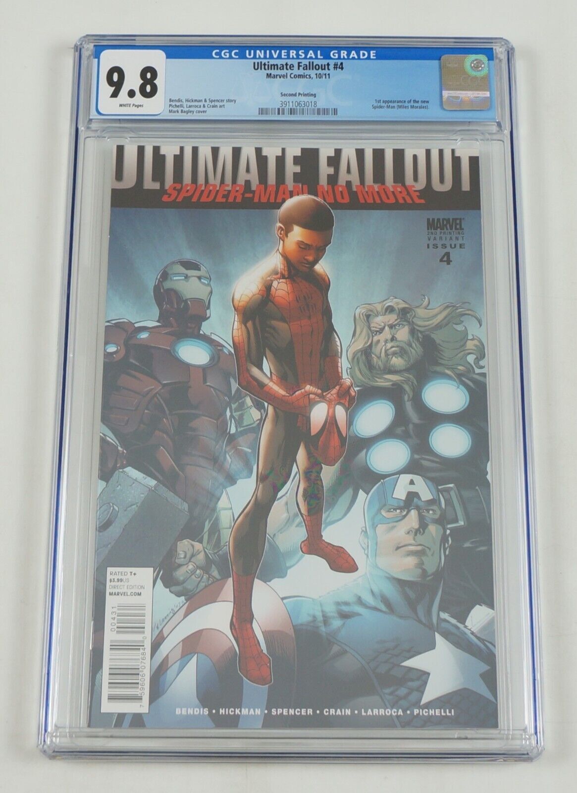 Ultimate Fallout #4 CGC 9.8 1st appearance Spider-Man (Miles Morales ...
