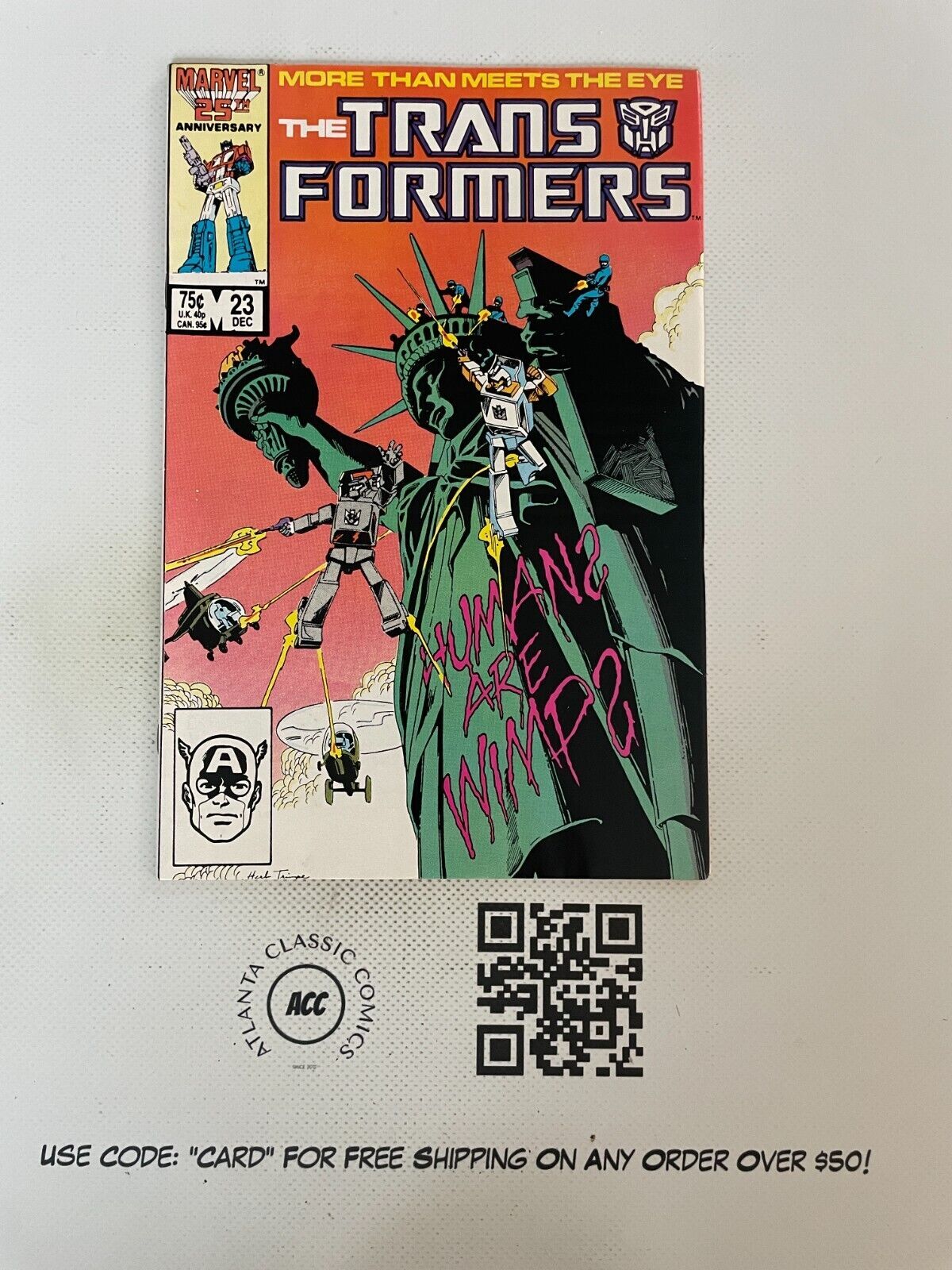 Transformers #23 NM Marvel Comic Book Megatron Optimus Prime Bumblebee ...