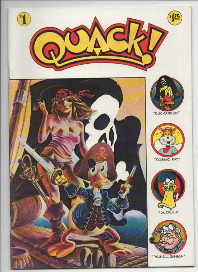 QUACK #1 2 3 4 5 6, VF, Dave Stevens Frank Brunner Sergio Aragones 1976 ...