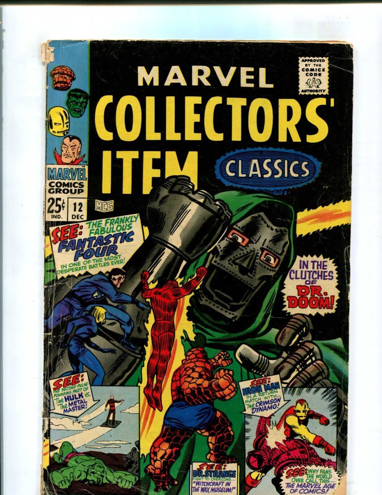 Marvel Collector's Item #12 - Defeated By Doctor Doom! (3.5) 1967 ...