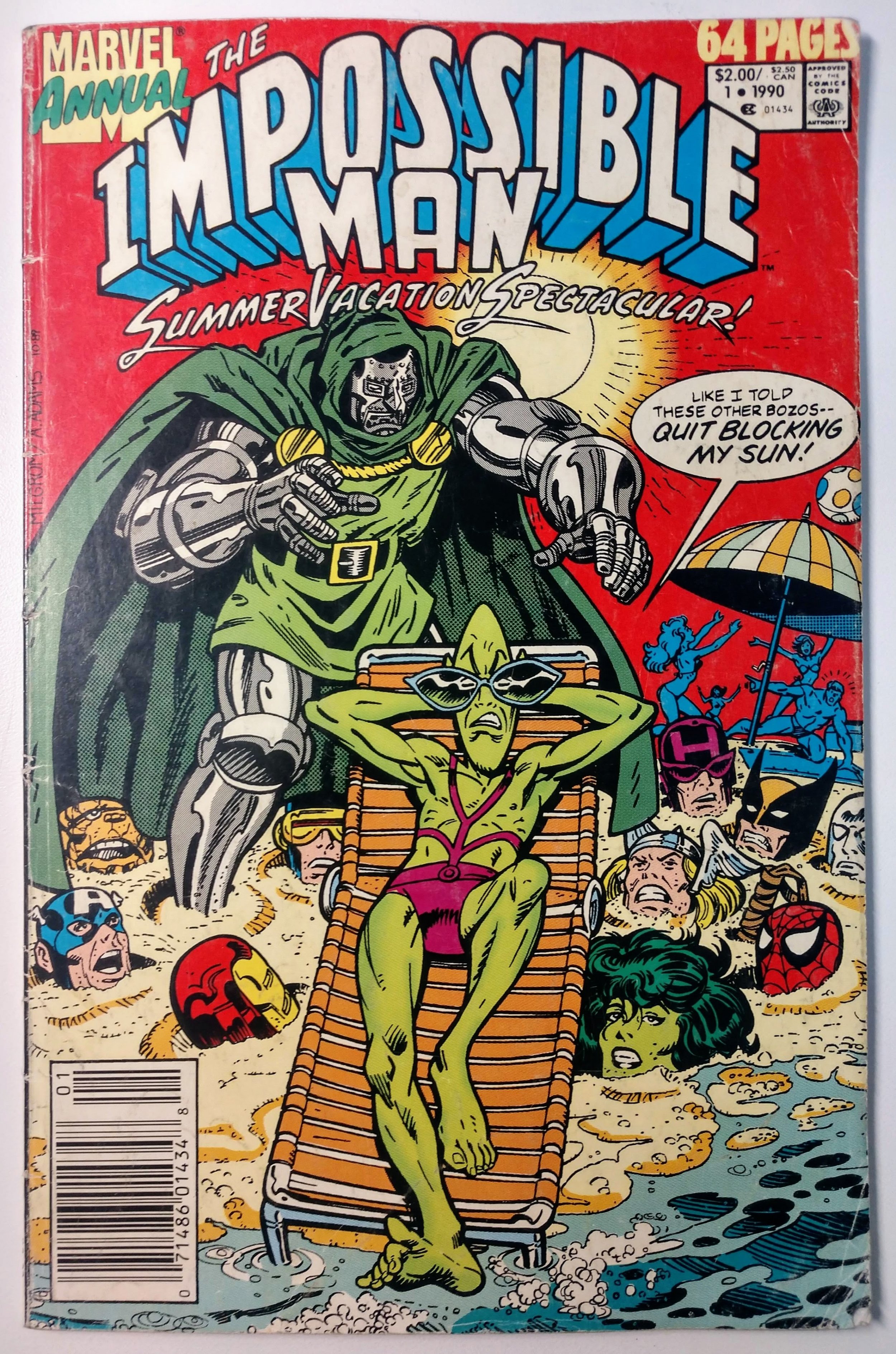 The Impossible Man Summer Vacation Spectacular #1 (6.0, 1990) | Comic ...