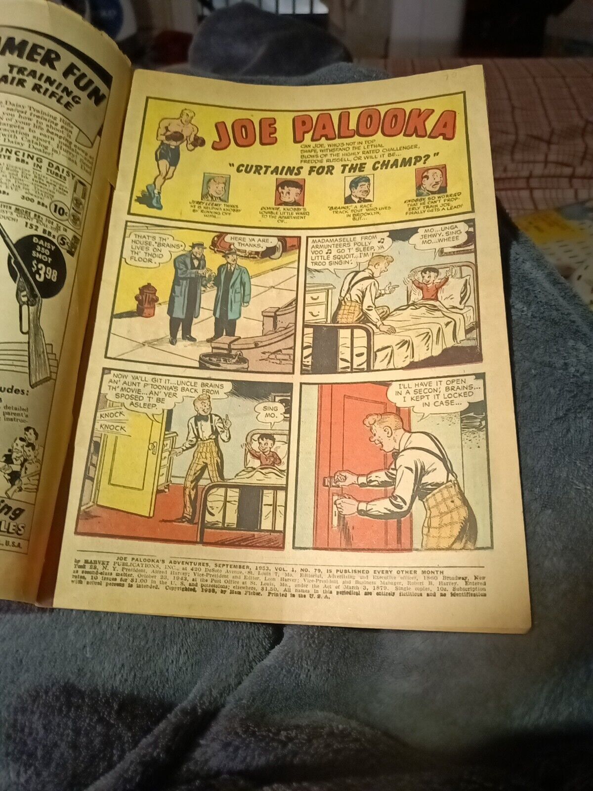 Joe Palooka #79 Ham Fisher 1953 - Harvey Comics Boxing Cover Golden Age ...