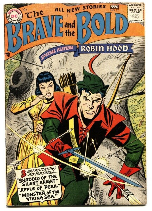 The Brave and the Bold #12 1957- Viking Prince- Dinosaur story-comic ...
