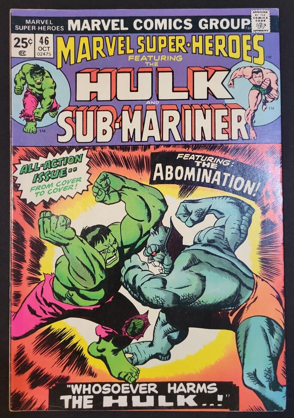 Marvel Super-Heroes #46 Hulk & Sub-Mariner 1974 | Comic Books - Bronze Age, Marvel, Sub-Mariner ...