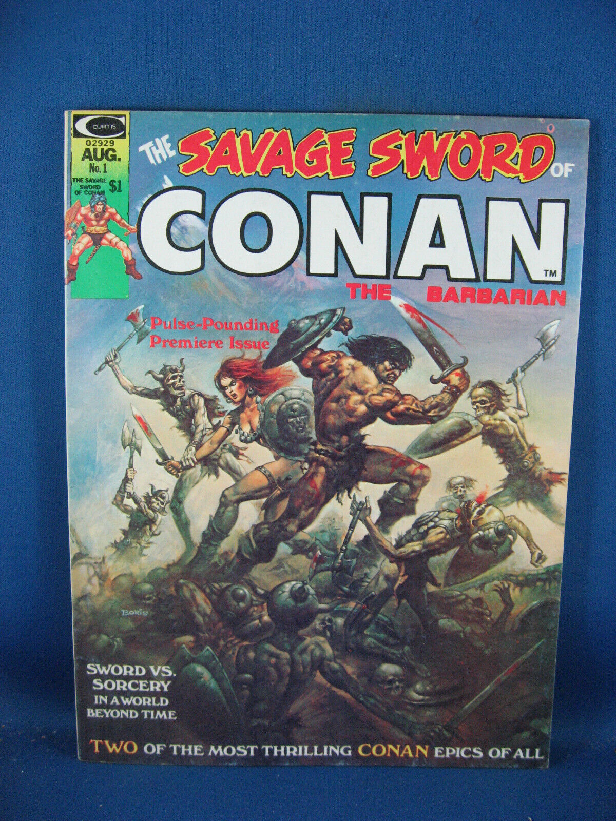 Savage Sword of Conan 1 VF NM First Issue Boris CVR 1974 | Comic Books ...