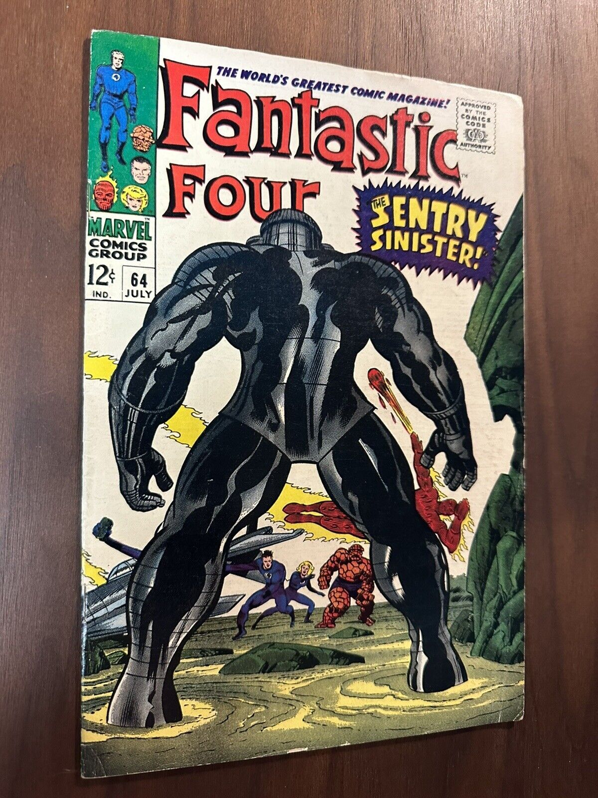 Fantastic Four #64 VG 1st App. of Kree Sentry 459 (Marvel 1967) | Comic ...