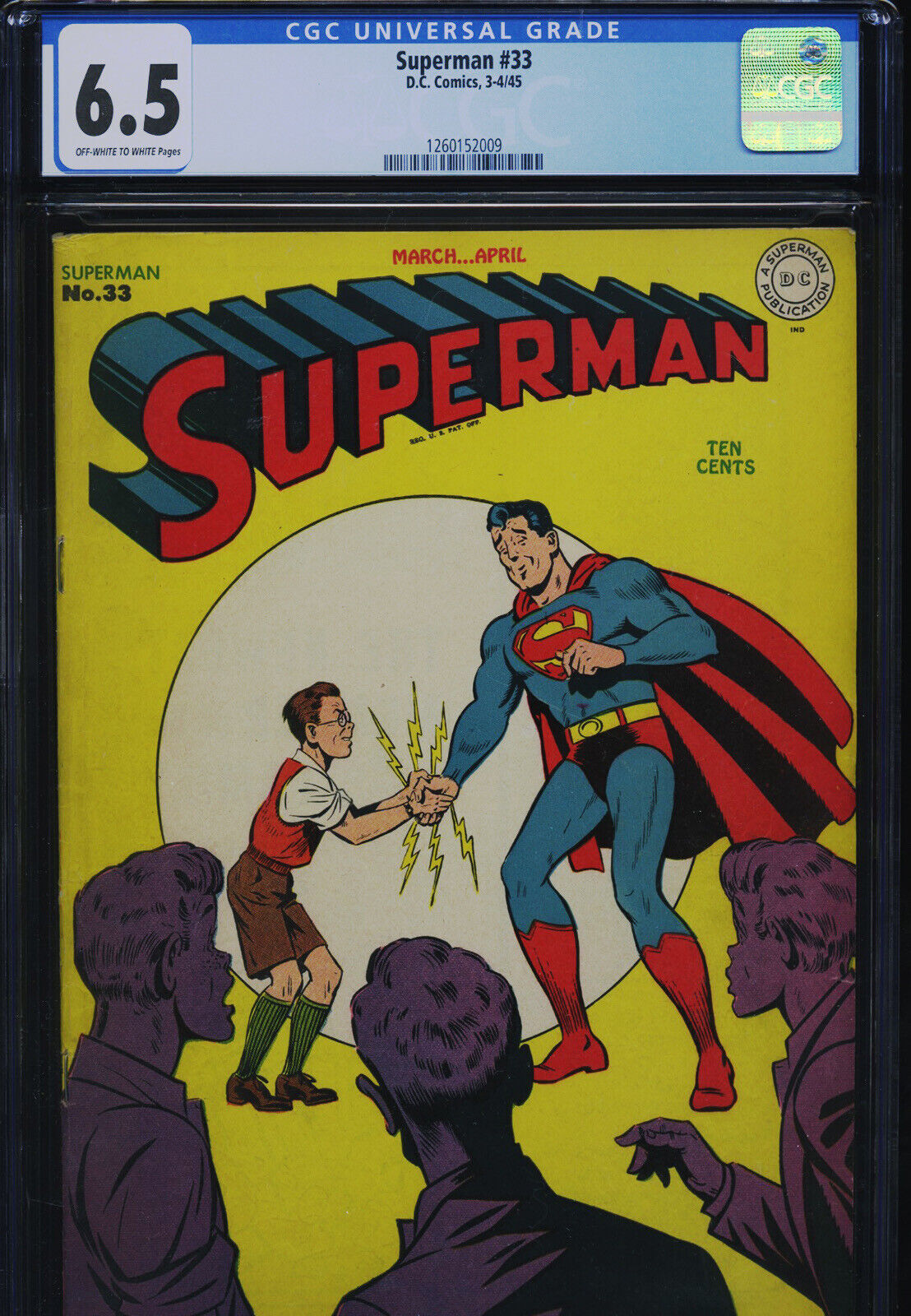 SUPERMAN #33 - CGC-6.5, OW-W - Golden Age | Comic Books - Golden Age ...