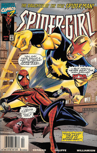 Spider-Girl #7 (Newsstand) VG ; Marvel | low grade comic Daughter of ...